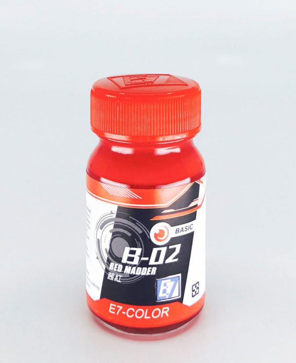 E7 Paints E7B02 B-02 Red Madder 20ml | Rhypla Builds