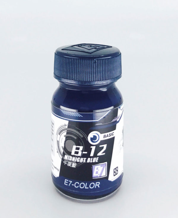 E7 Paints E7B12 B-12 Midnight Blue 20ml | Rhypla Builds
