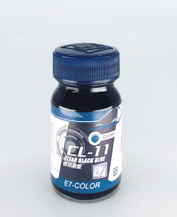 E7 Paints E7CL11 CL-11 Clear Black Blue 20ml | Rhypla Builds