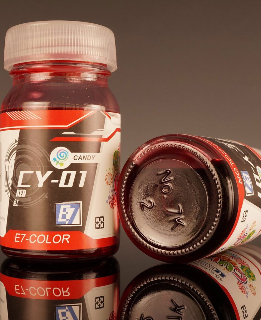 E7 Paints E7CY01 CY-01 Candy Red 50ml | Rhypla Builds