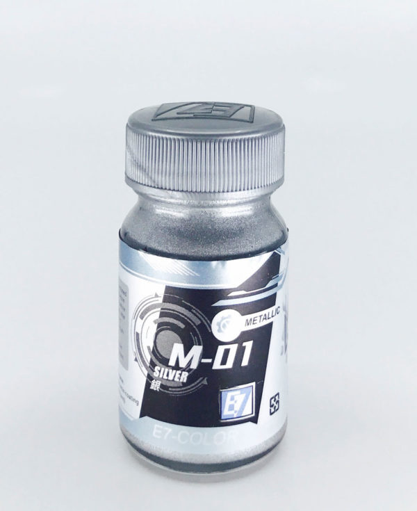 E7 Paints E7M01 M-01 Silver 20ml | Rhypla Builds