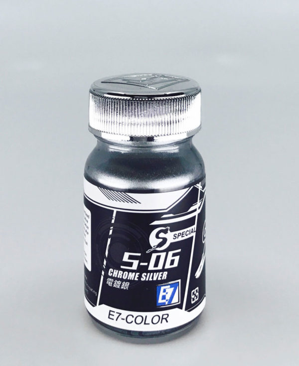 E7 Paints S-06 Chrome Silver 20ml | Rhypla Builds
