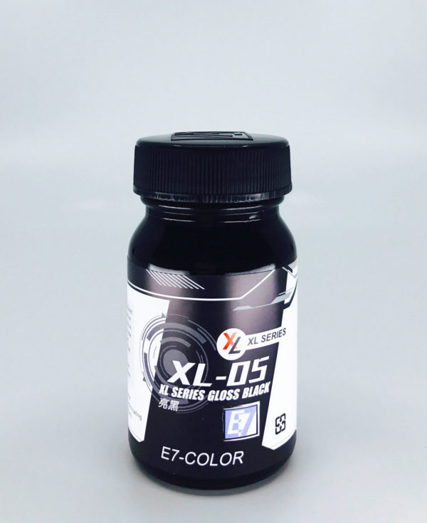 E7 Paints E7XL05 XL-05 Gloss Black 50ml | Rhypla Builds