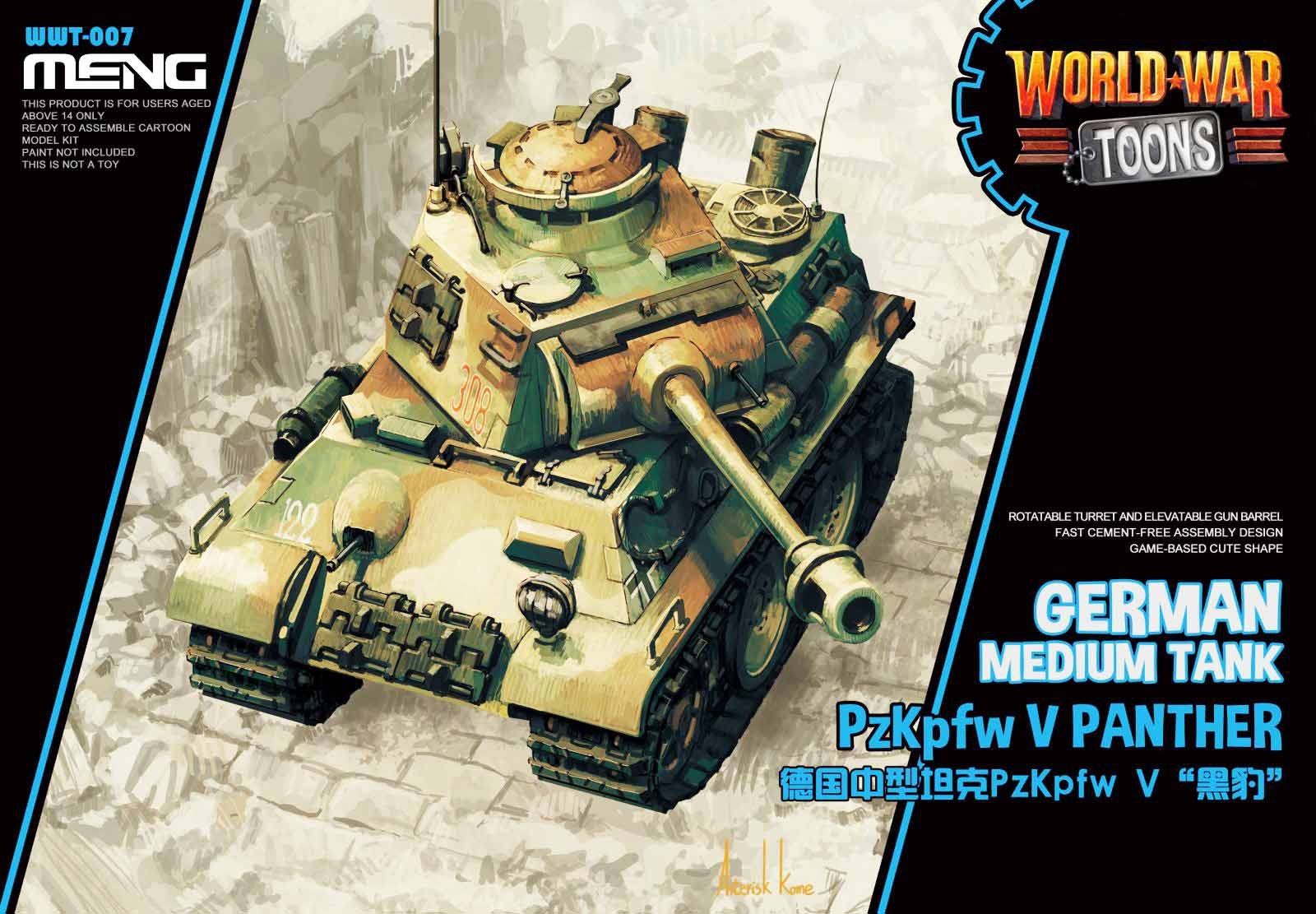 MENG - Cartoon Tank PzKpfw V Panther German Heavy Tank